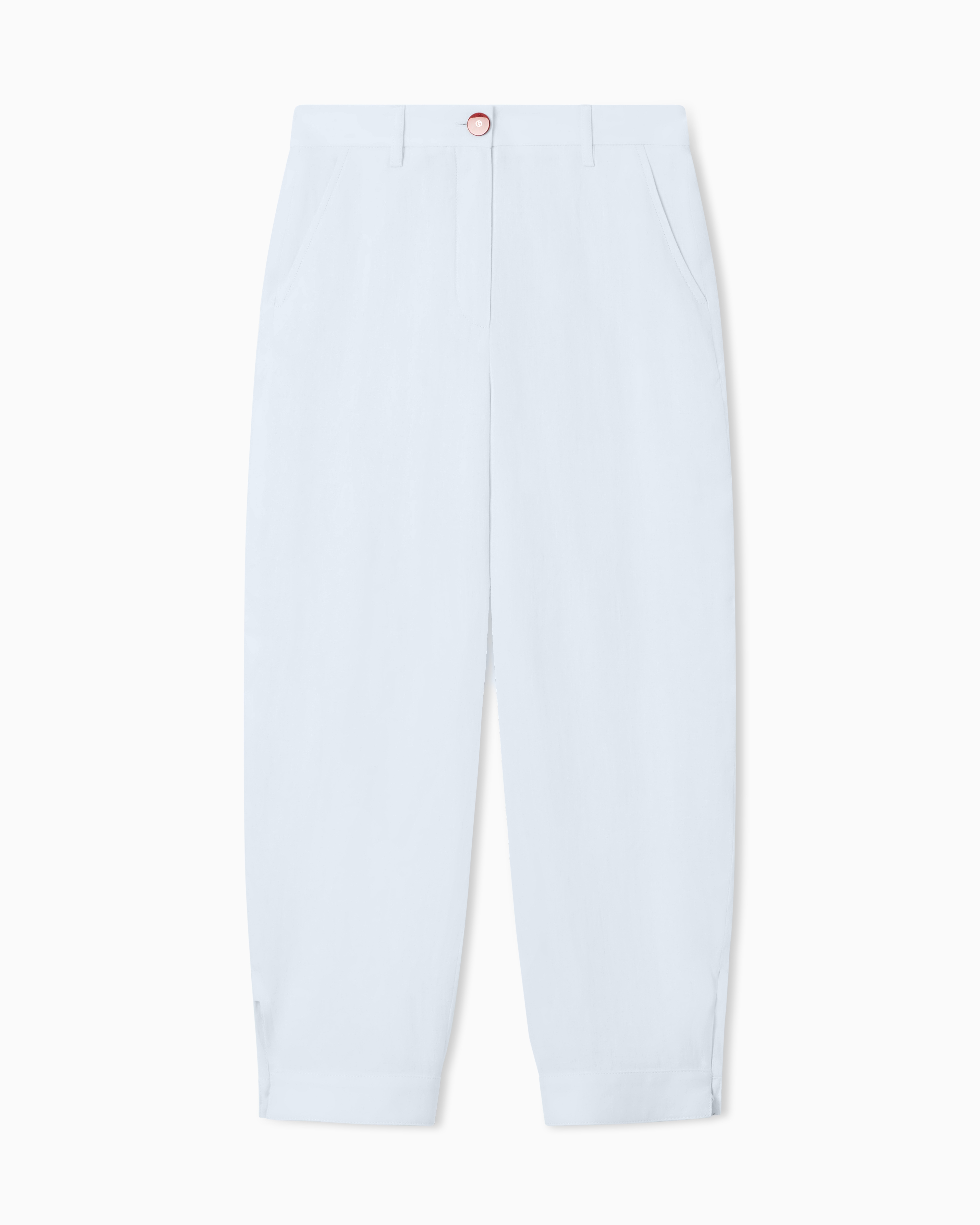 GIORGIO ARMANI Giorgio Armani Wide-Leg Hemp Trousers